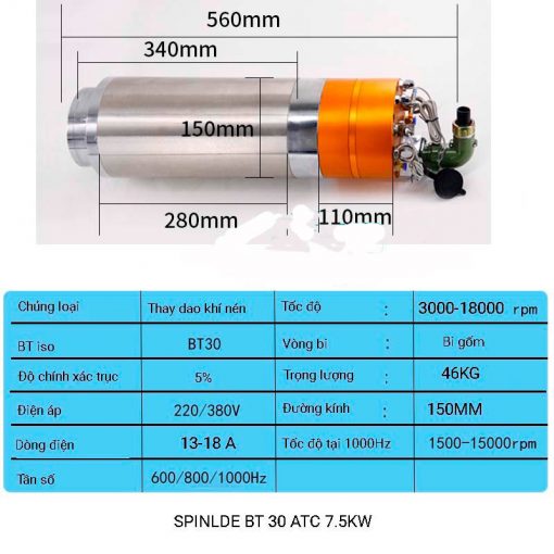 Spindle BT30 ATC - CNCSTORE