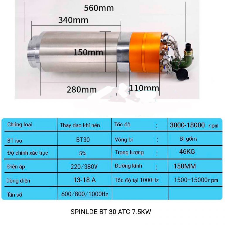 Spindle BT30 ATC - CNCSTORE